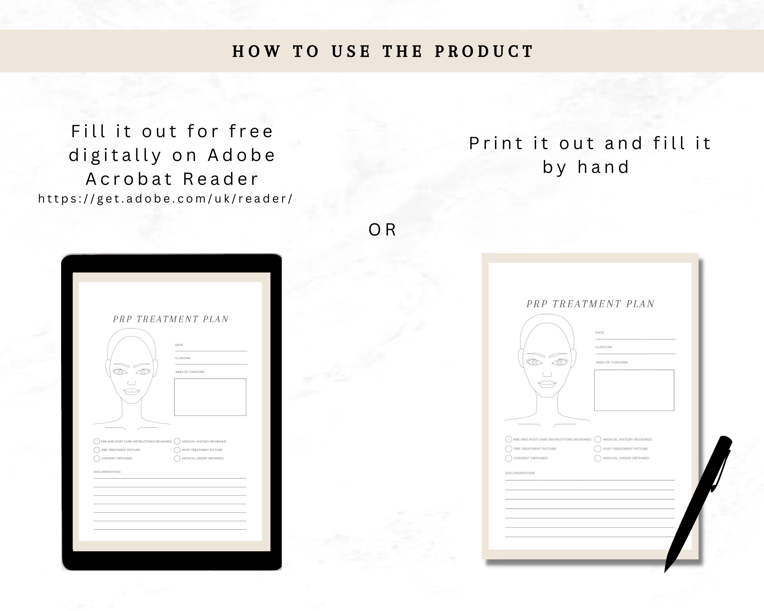 Aesthetic Elegant Platelet-rich Plasma (PRP) Consent Form, Treatment ...