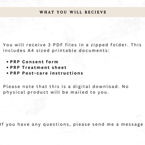 Aesthetic Elegant Platelet-rich Plasma (PRP) Consent Form, Treatment ...