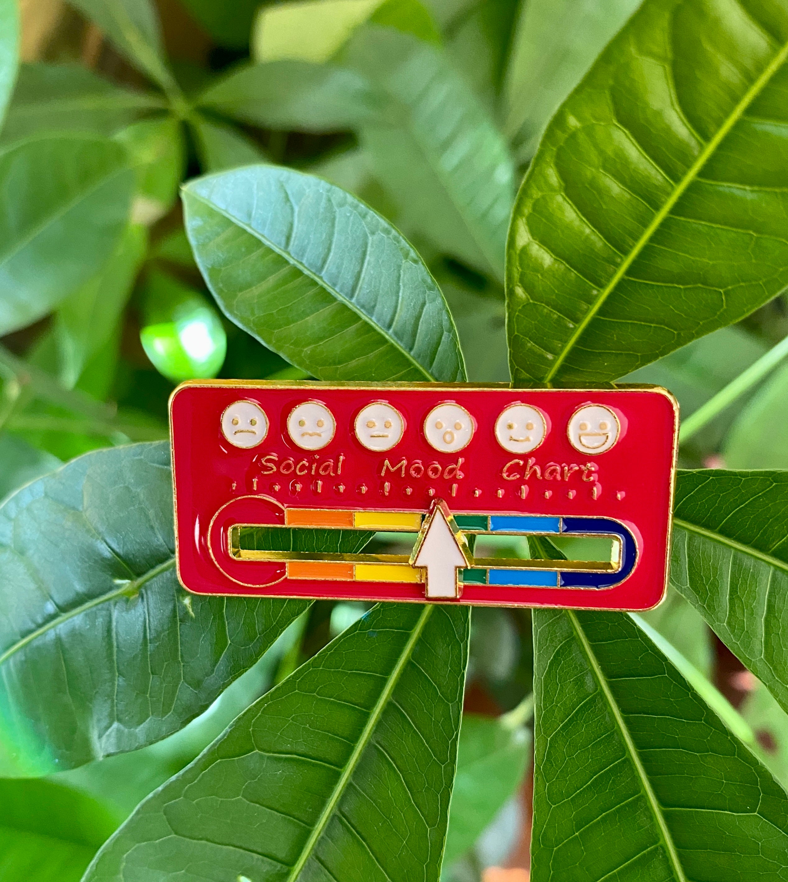 Social Mood Slider Pin Colorful Interactive Mood Pins Fun and Cool Pin ...