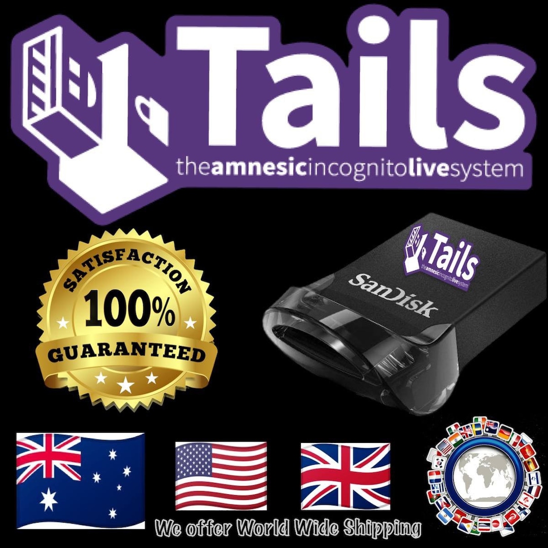 Tails OS 6 Linux 32 Gb USB 3.1 Drive Safe Fast Secure Live Bootable Anonymous Tor Privacy ...