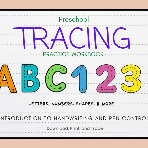 Pen Control Worksheet - Etsy