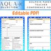 Editable Dolphin Themed Parent Teacher Conference Form L Parent Teacher ...