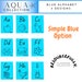 Blue Alphabet Posters L Alphabet Display L Classroom Alphabet L Blue ...