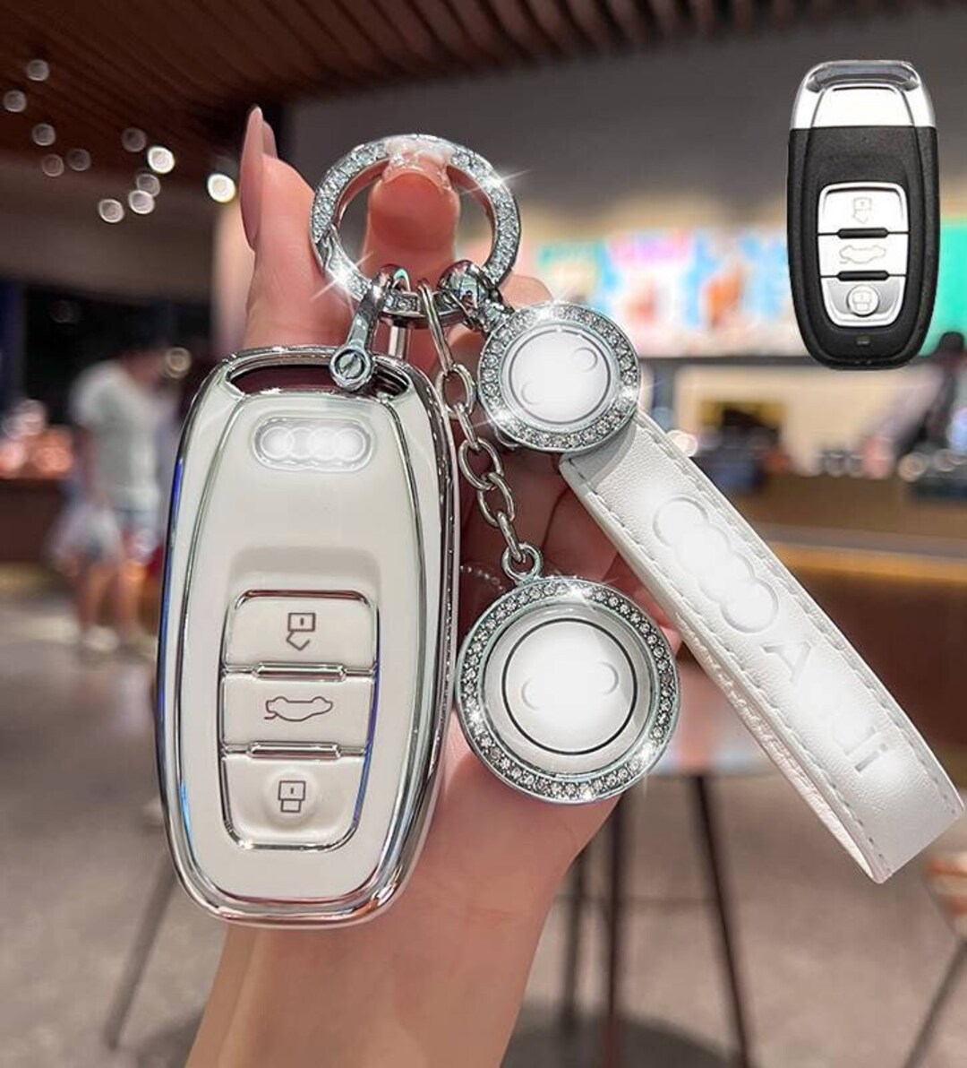 Cover Key for Audi Soft Premium TPU Protector Case for Keyless Remote ...