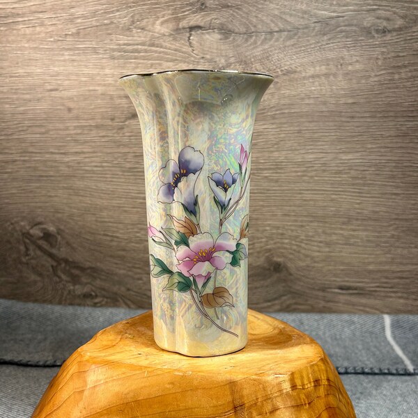 Ruffled Rim Vase - Etsy