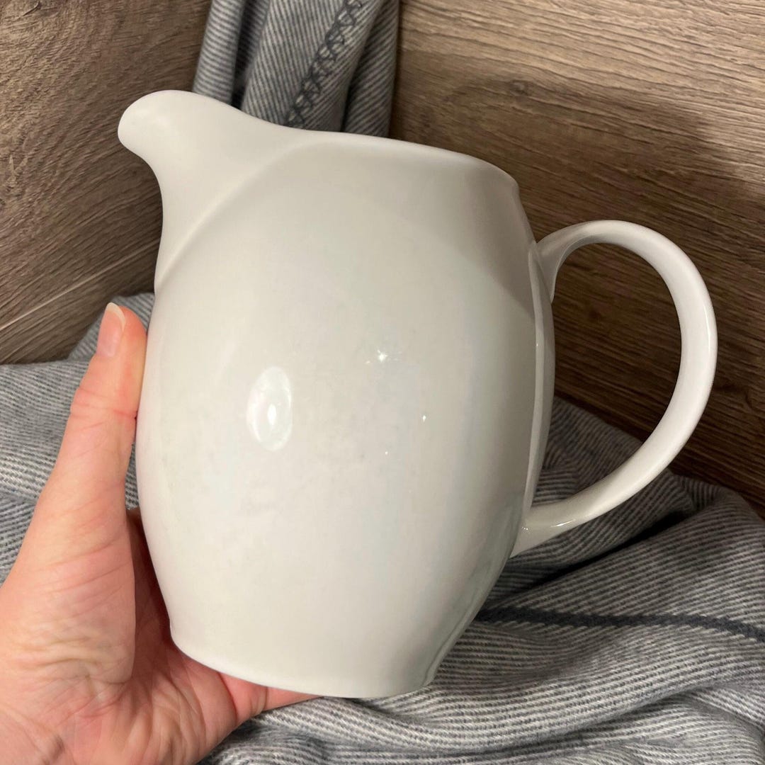 Vintage LSA International White Ceramic Serving Pitcher Milk Jug in ...