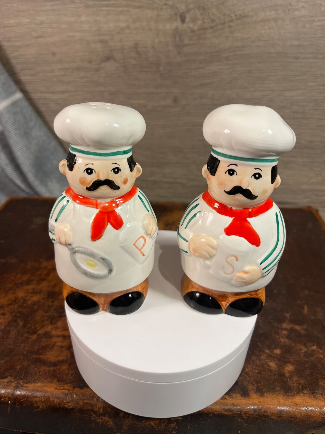 Vintage Made in Japan Ceramic St Michael Italian Bistro Chef With Red ...