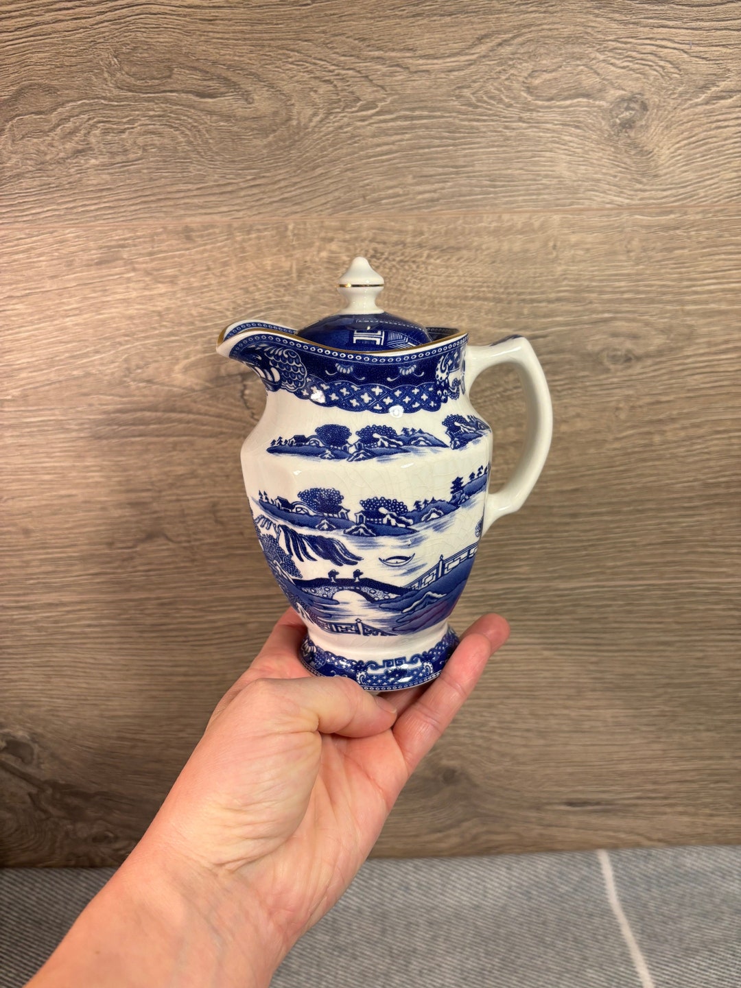 Vintage 1995 Ringtons Cobalt Blue & White Hot Water Jug | English Tea ...
