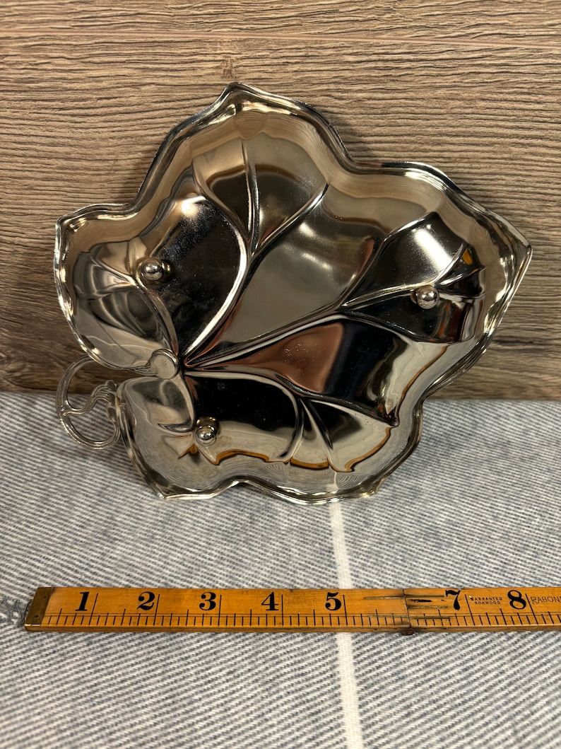 Vintage Silver Plated EP on Steel Hugo Made in Hong Kong Ivy Leaf ...
