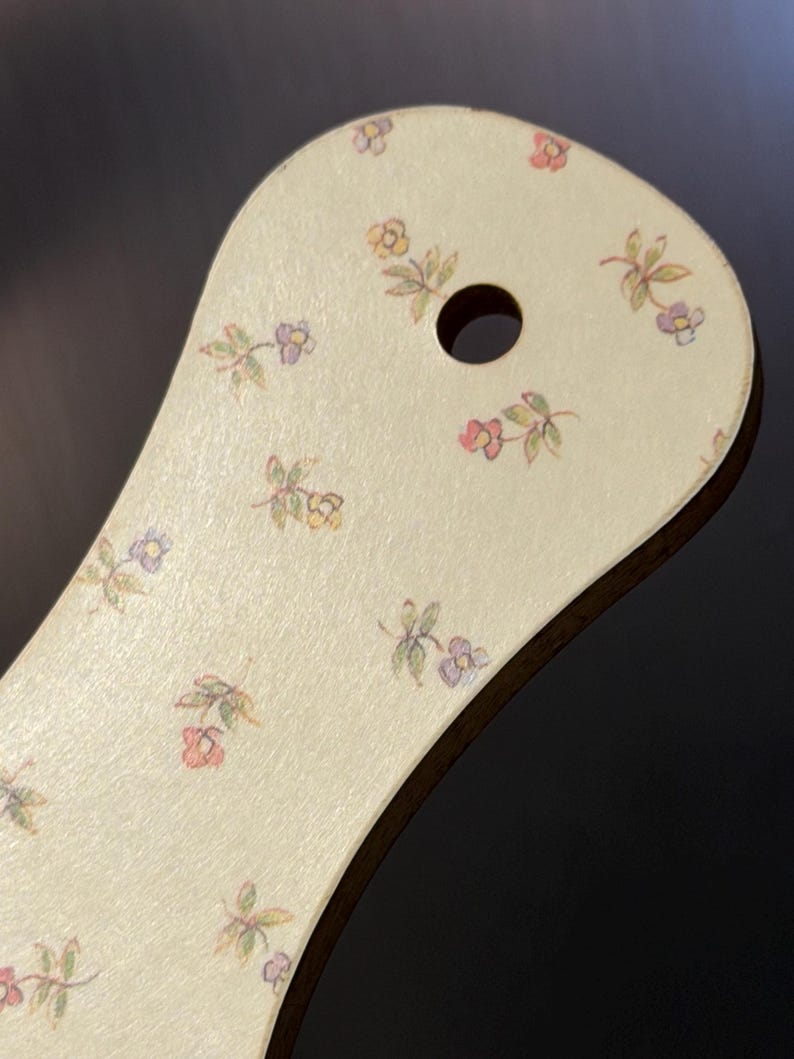 Vintage Retro Flower Bouquet & Fruit Basket Motif Melamine Chopping ...