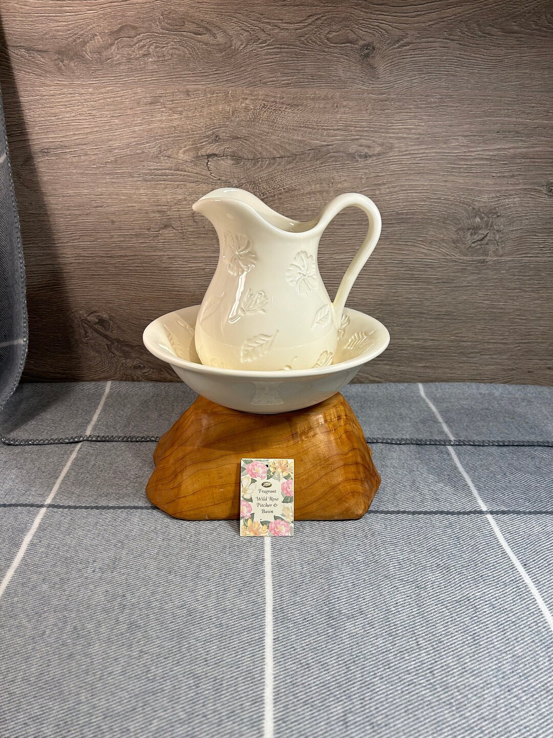 Vintage Boots Fragrant Wild Rose Pitcher & Basin Minimalist - Etsy