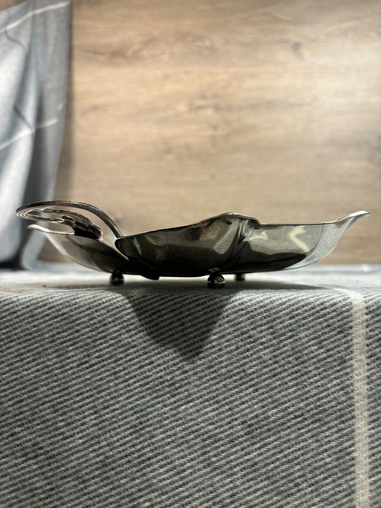 Vintage Silver Plated EP on Steel Hugo Made in Hong Kong Ivy Leaf ...