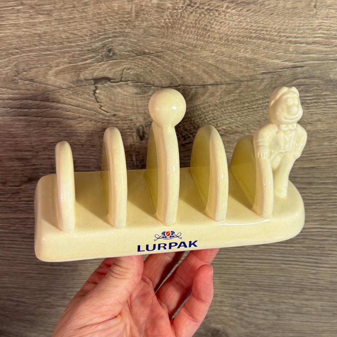 Vintage Lurpak Advert Happy Butter Man Douglas Toast Rack | Tableware ...