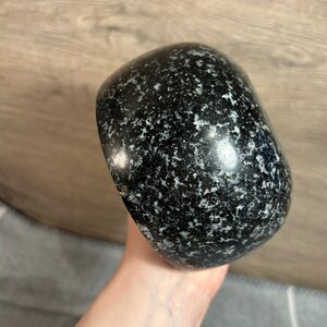 Vintage Hand Crafted Black Stone Rock Mortar and Pestle Kitchen ...