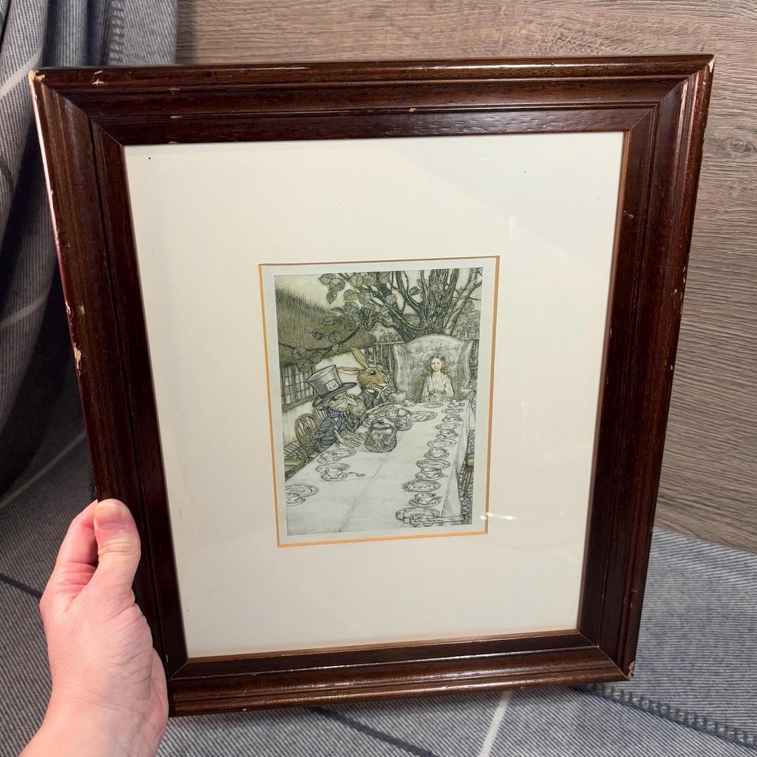 Vintage 1907 Arthur Rackham's Alice at the Tea Party With the March ...