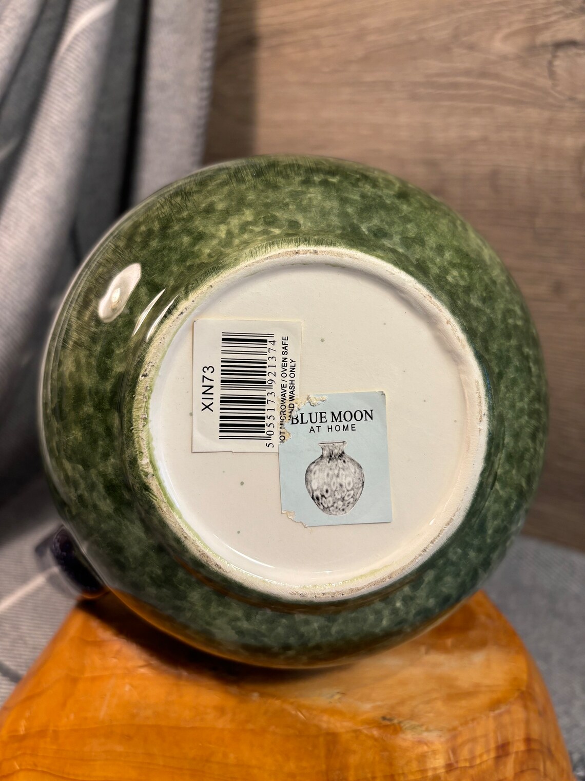 Vintage Hand Painted Blue Moon at Home Jug | Olive & Vino Motif Foodie ...