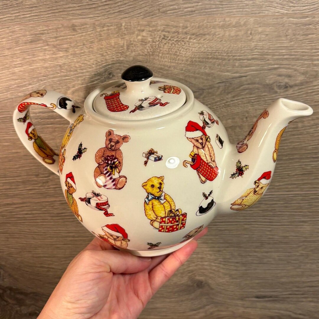Vintage 'xmas Ted- Tea' Cardew Design Teapot | Festive Teddy Bear Tea ...