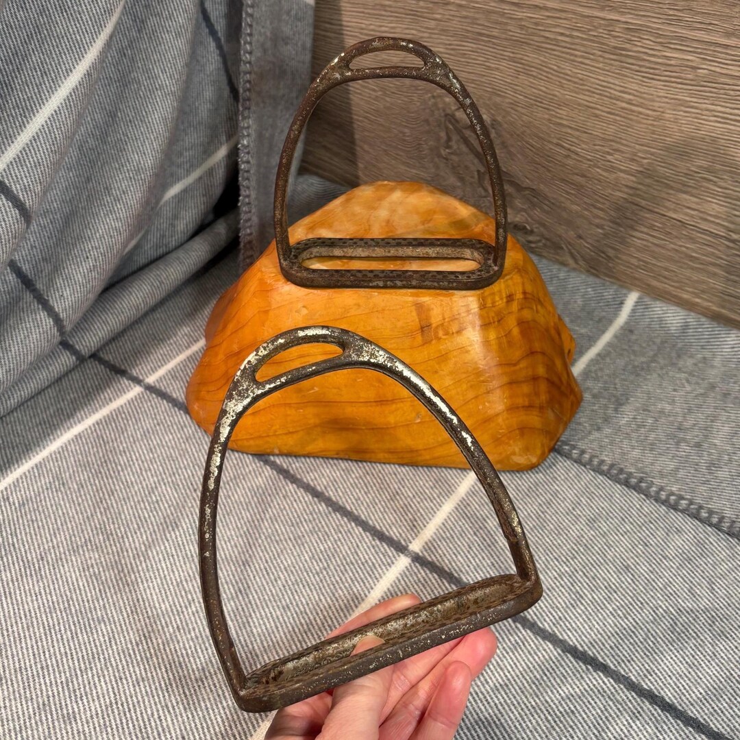 Vintage Rustic and Rusty Old Horse Back Rider Foot Rests | Two ...