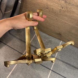 Vintage Brevetatto Italy Lion Head Brass Fire Dogs | MCM Mediterranean ...