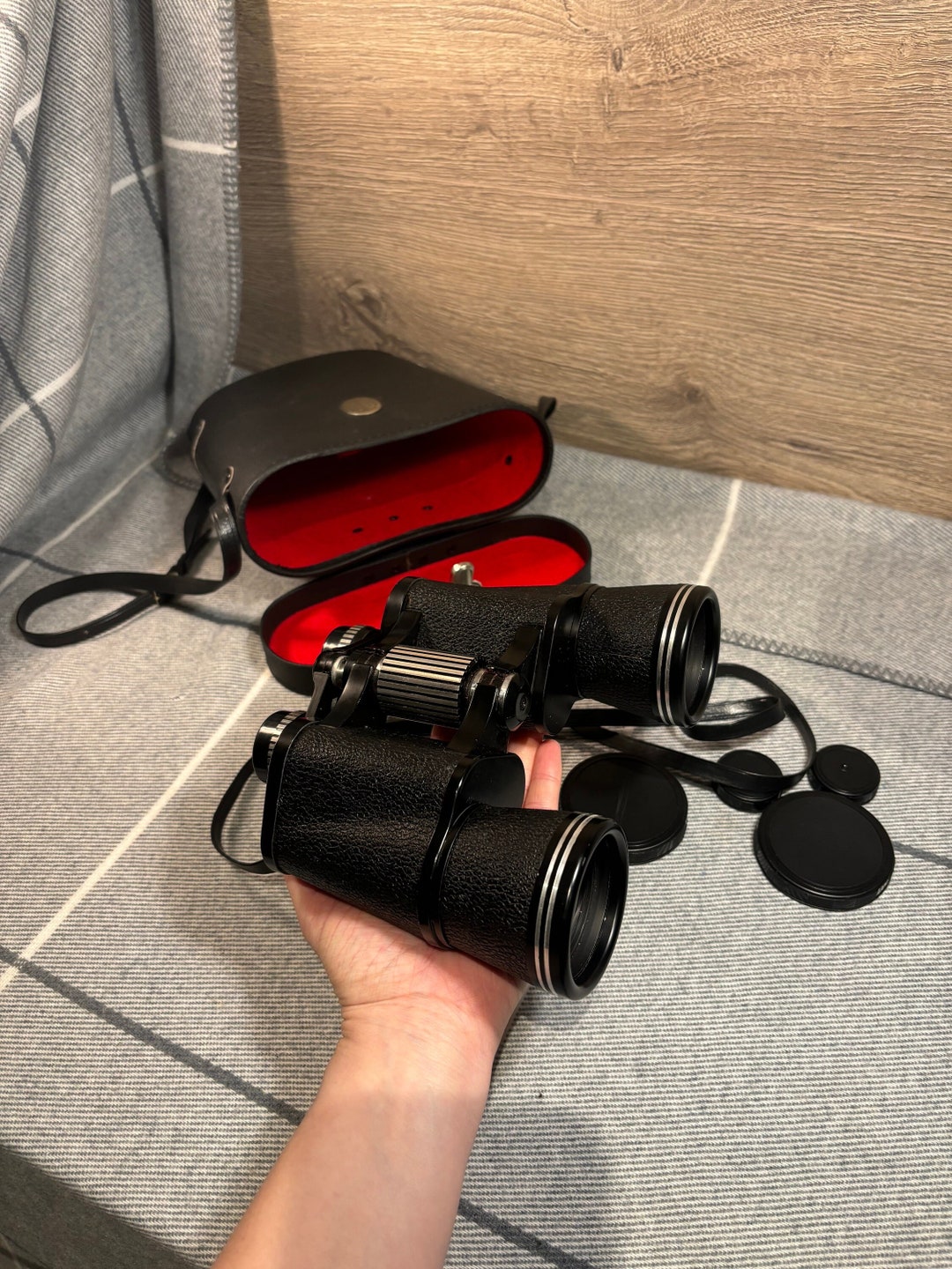Vintage Boots Admiral II Binoculars 10x50mm Fully Coated Optics Field ...