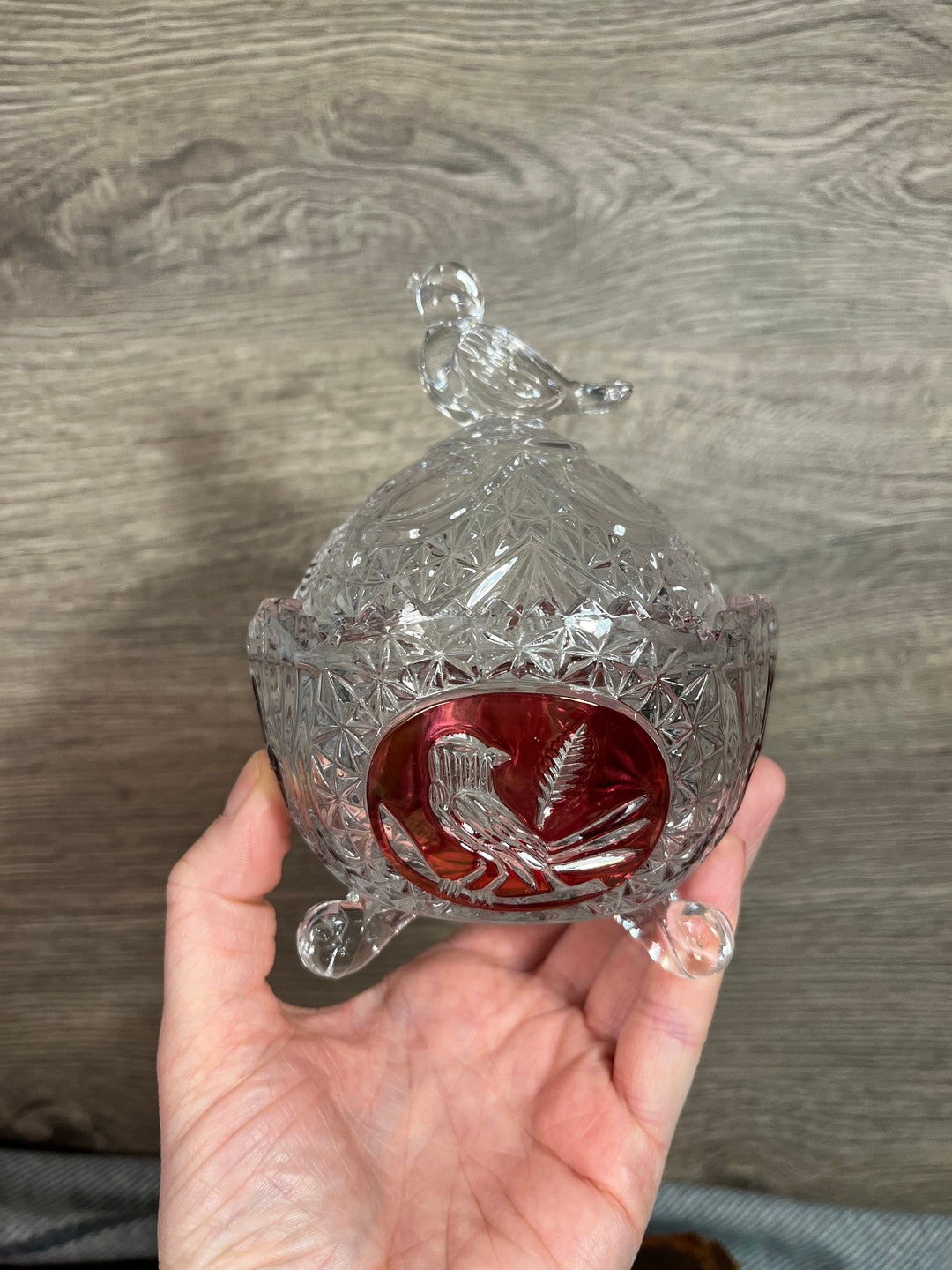 Vintage 1970s Hofbauer Ruby Red 'byrdes Collection' Made in Bavaria ...