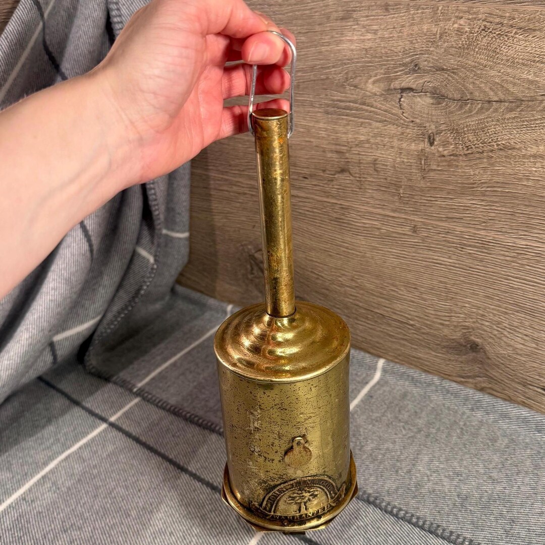 Vintage John Linwood Warranted Brass Roasting Meat Fireplace Jack ...