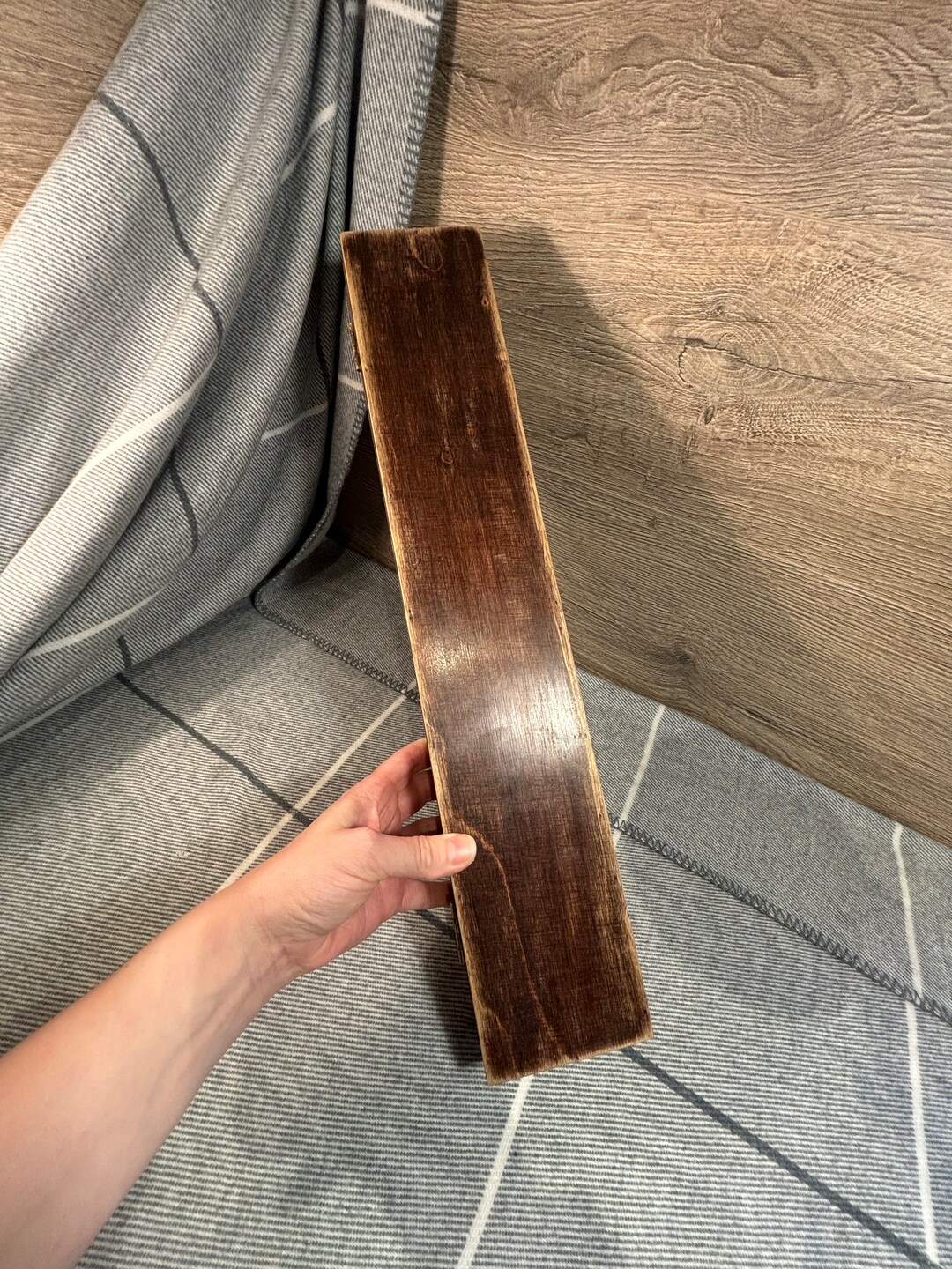 Vintage Hand Crafted Extra Long Wooden Box With Green Painted Inner ...
