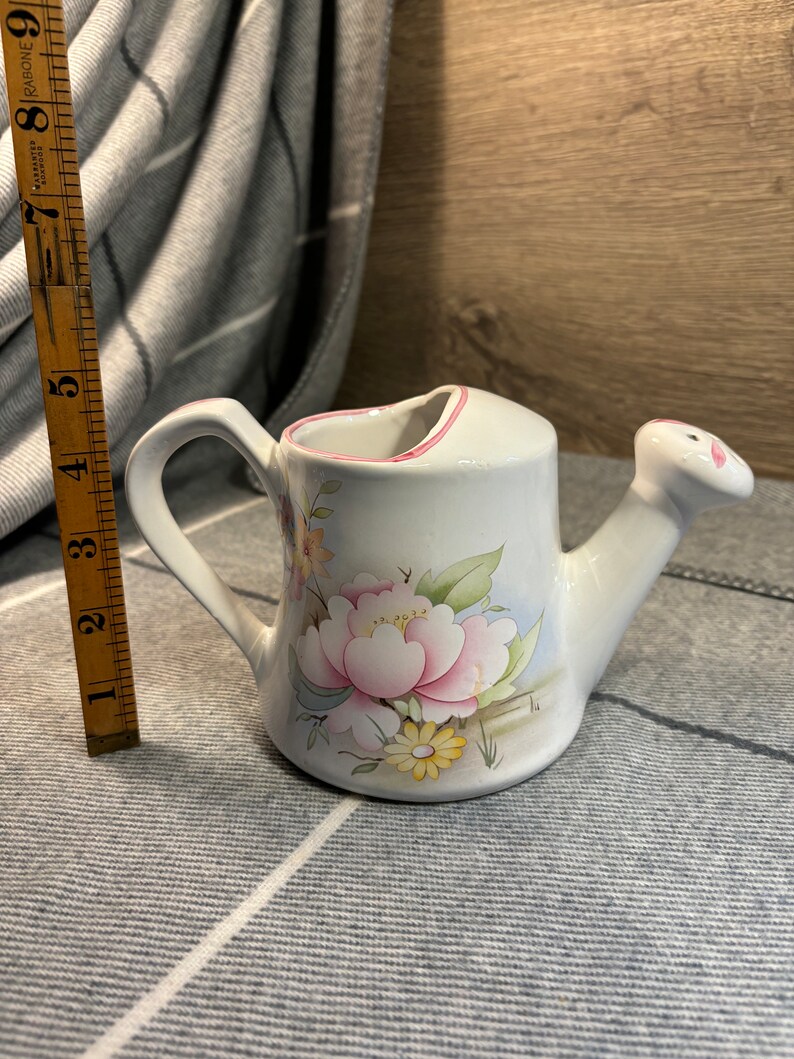 Vintage Pastel Pink Lotus Flower Watering Can | Orientally Inspired ...