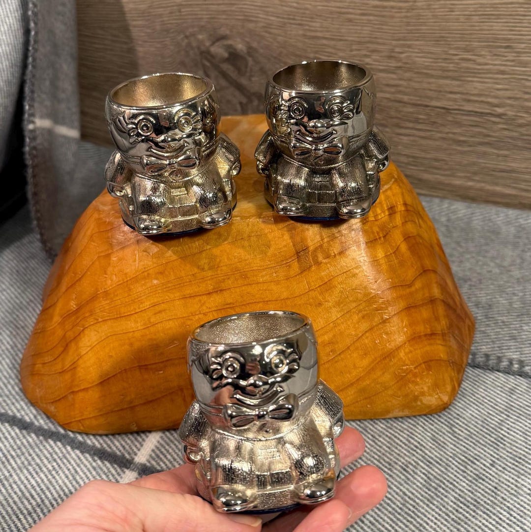 Vintage Silver Plated Humpty Dumpty Egg Cup- Set of 3 | Child's ...