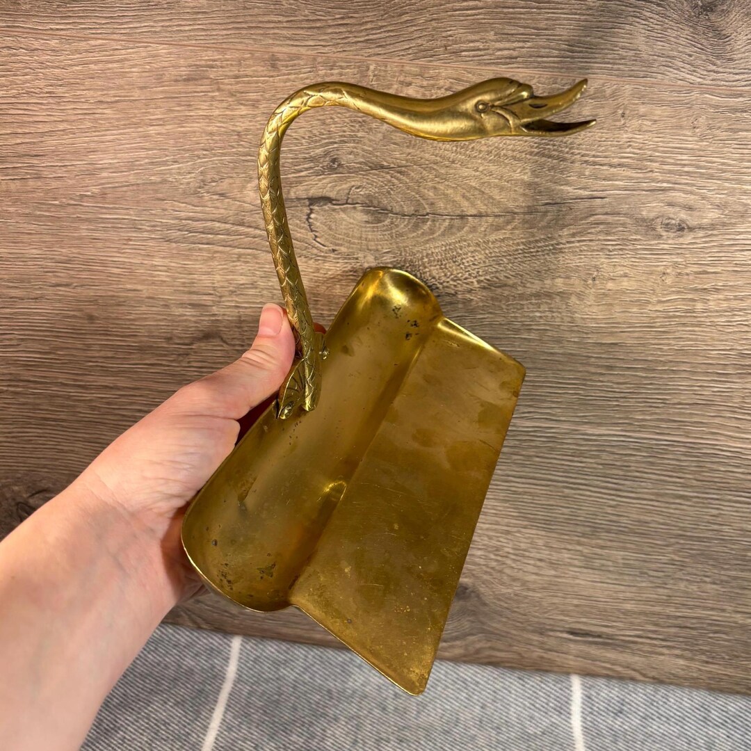 Vintage Long Neck Swan Head Solid Brass Crumb Catcher | Neat & Tidy ...