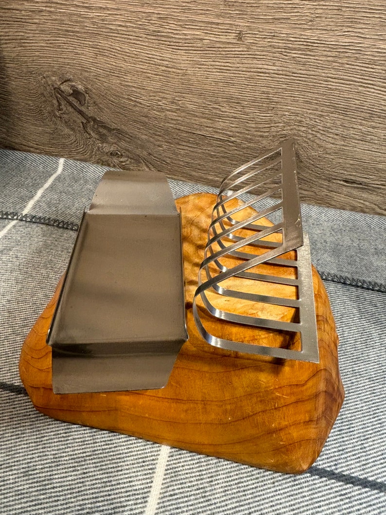Vintage Stainless Steel 'foreign' Mid Century Six Slice Toast Rack ...