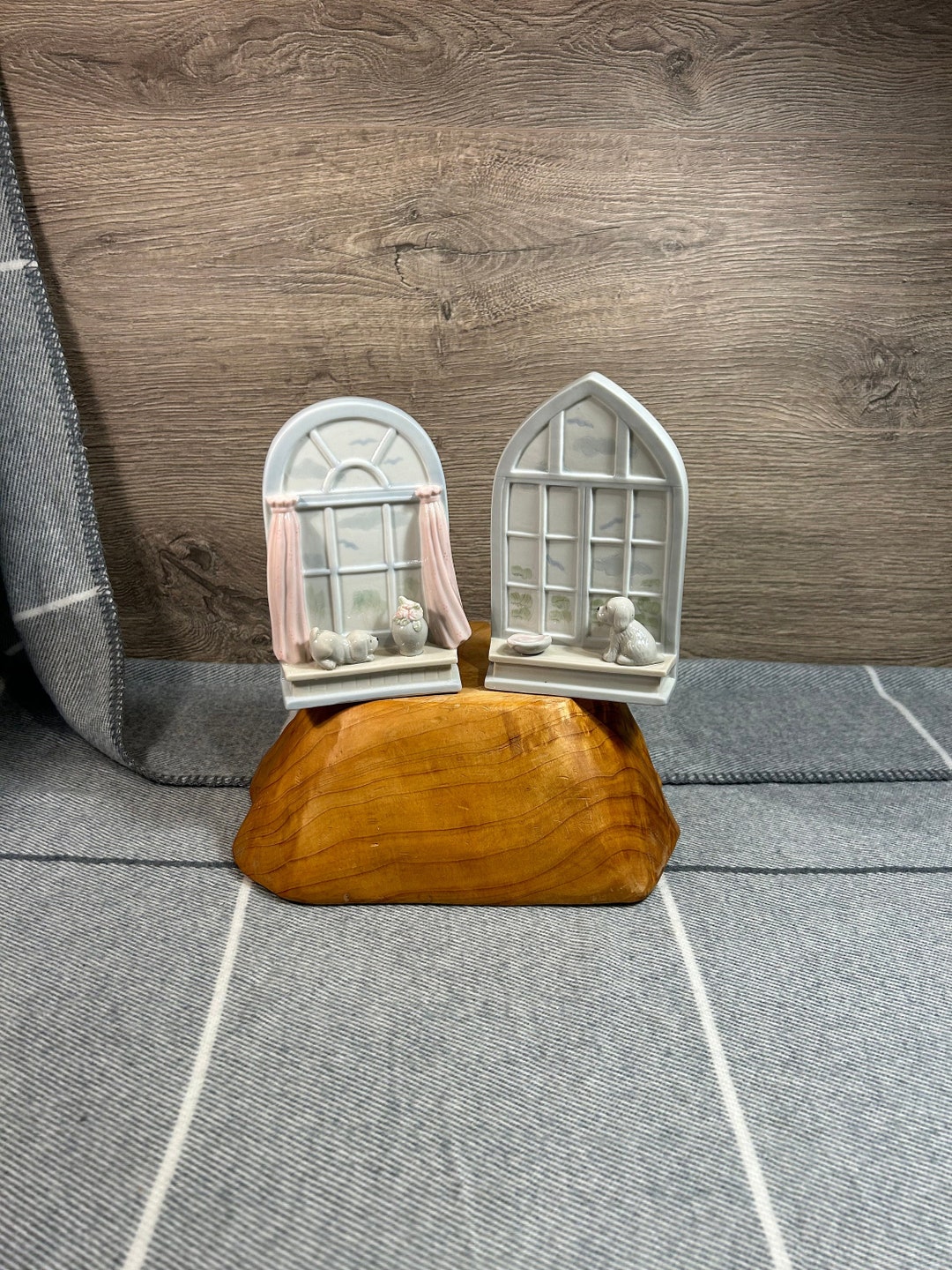 Vintage 1980s Simson Giftware Window Sill Home Buddies Dogs Set of 2 ...