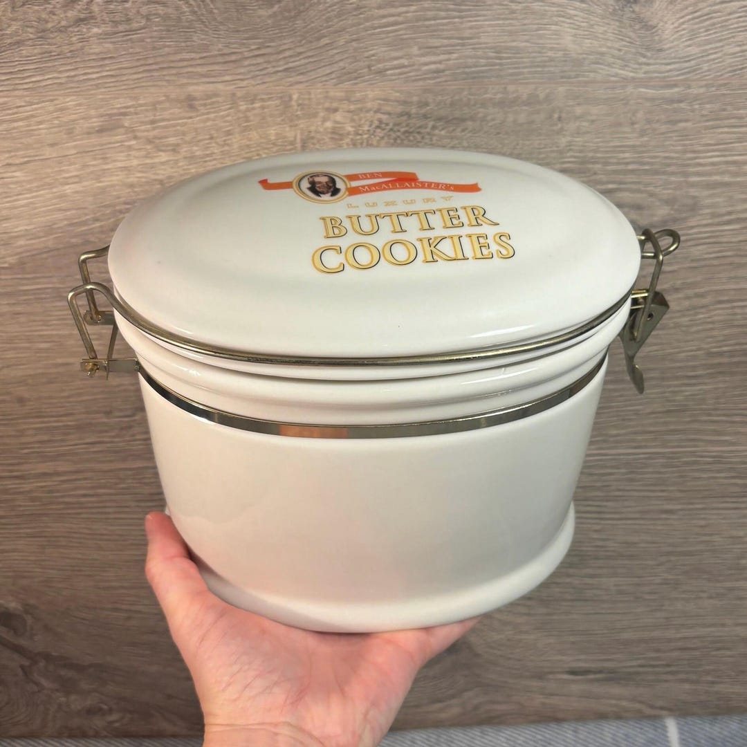 Preloved Ben Macallaister’s Luxury Butter Cookies Container | Heavy ...