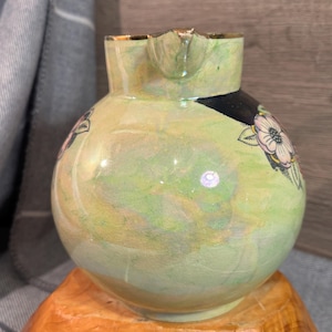 Vintage 'gothic' Kensington Ware KPB Made in England Pastel Green ...