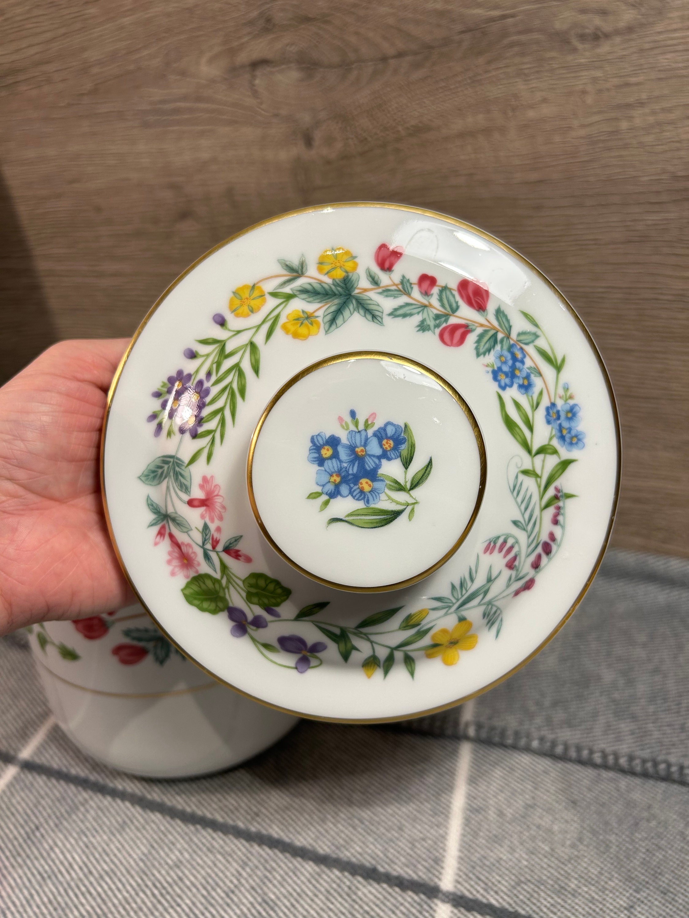 Vintage 1988 Royal Worcester Fine Porcelain Arcadia Fairfield Pattern ...
