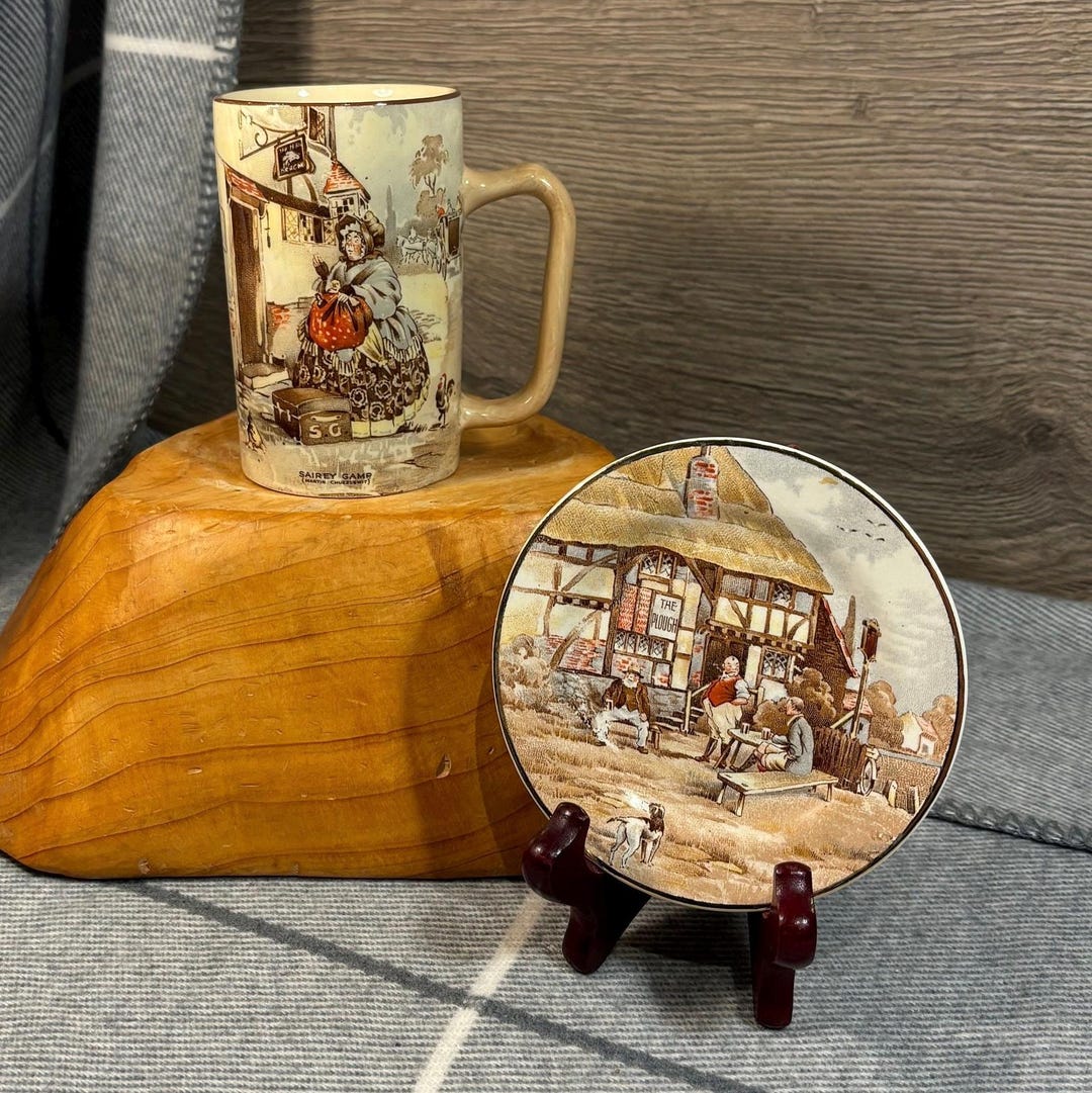 Vintage Sairey Gamp Mug | Martin Chuzzlewit Novel by Charles Dickens ...