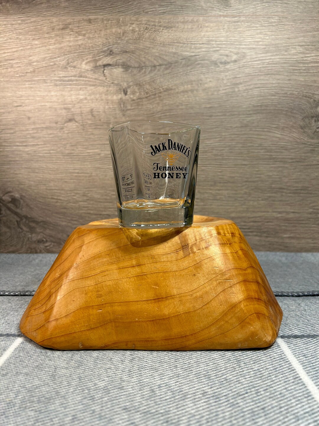 Preloved Jack Daniel's Tennessee Whiskey Heavy Clear Glass Tumbler ...