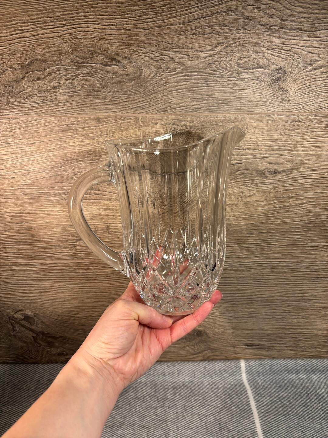 Vintage Heavy 1.4kg Lead Clear Crystal Opera RCR Royal Crystal Rock ...