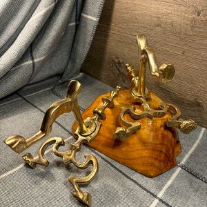 Vintage Solid Brass Shapely Fire Dogs With Lion Claw Paws Antique ...