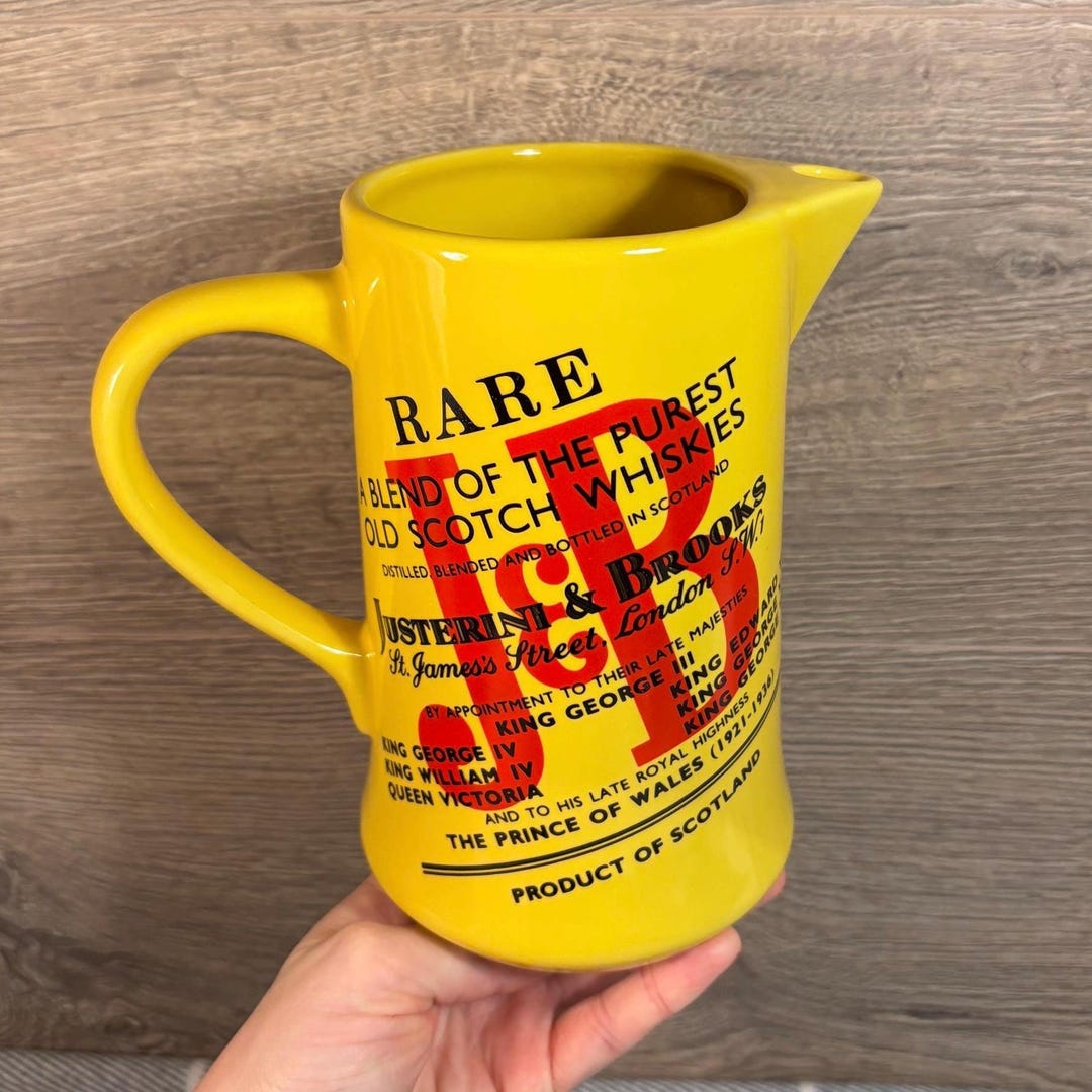 Vintage J&B Yellow Pitcher | Justerini and Brooks St James Street ...