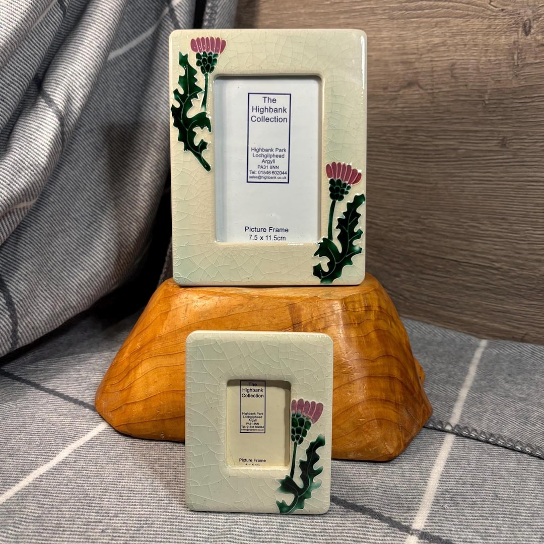 Vintage Thistle Photo Frame the Highbank Collection Lochgilphead Argyll ...