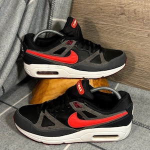 Preloved Nike Air Max Span Trainers 554666-069 UK8 US9 EU42.5 27CM Red ...