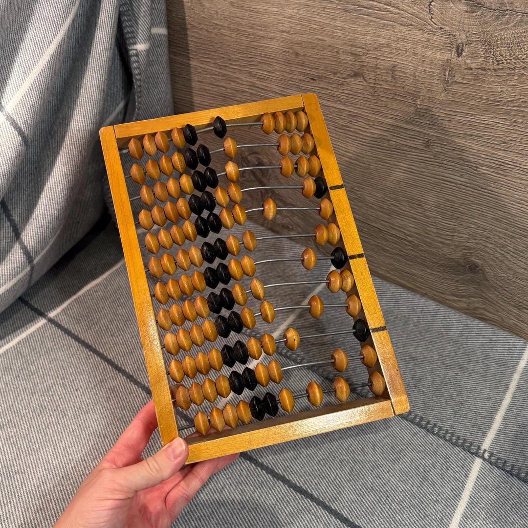 Vintage Кзф Soviet Union Russia 13 Bar Wooden Abacus | Accountant Office Retro Essentials | USSR ...