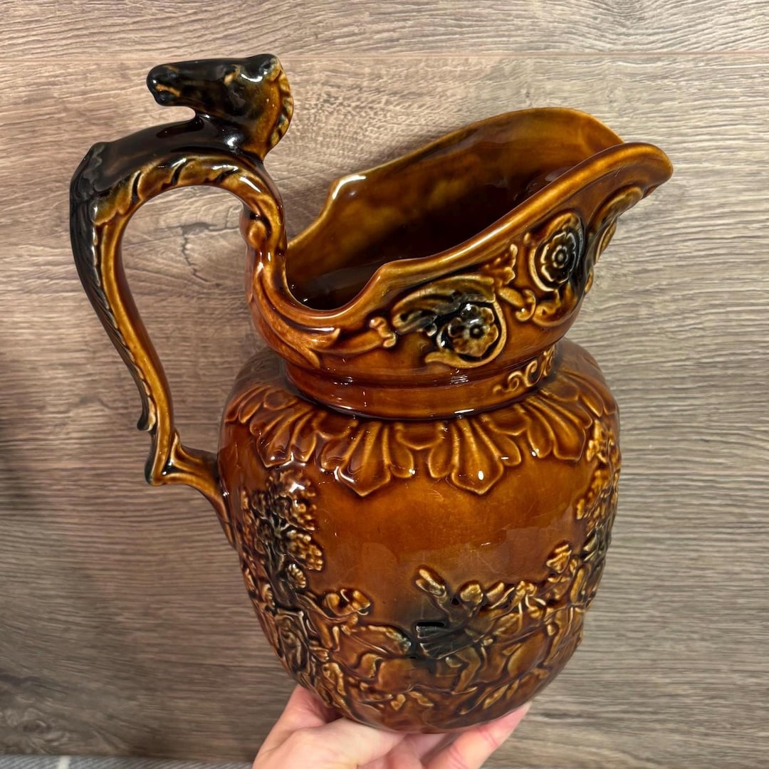 Vintage Arthur Wood Horse Head Handle Large Decorative Treacle Brown ...