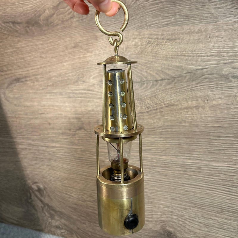 Antique Miners Lamp - Etsy