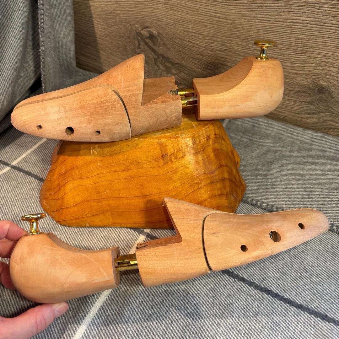 Vintage Gentlemen's Wooden Shoe Trees Size UK9/ EU43 to 44 | Spring ...