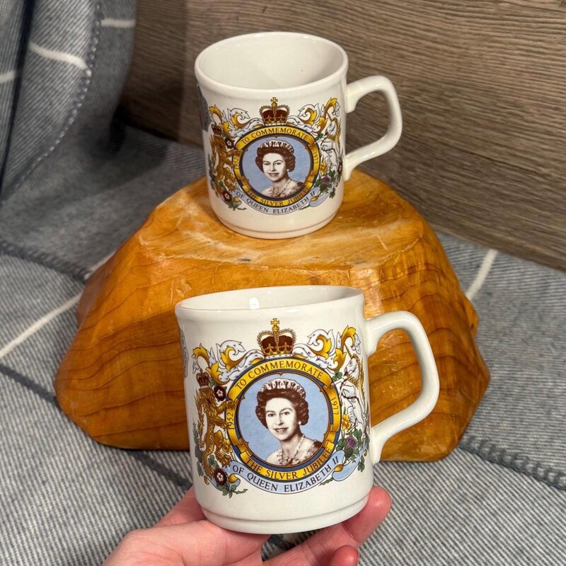 Queen Silver Jubilee Mug - Etsy