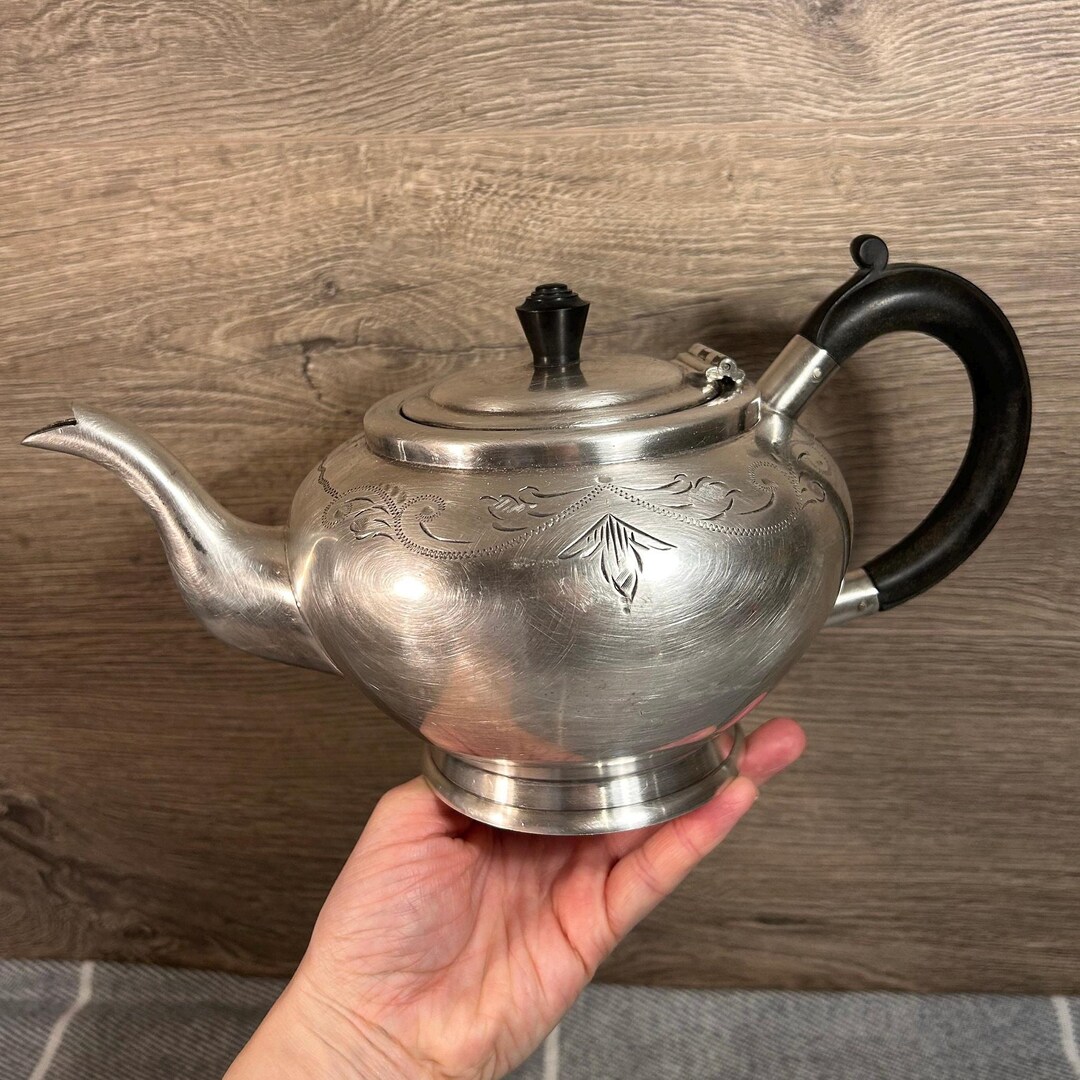Vintage EPBM 012 Electroplated Britannia Silver Tone Metal Teapot Made ...
