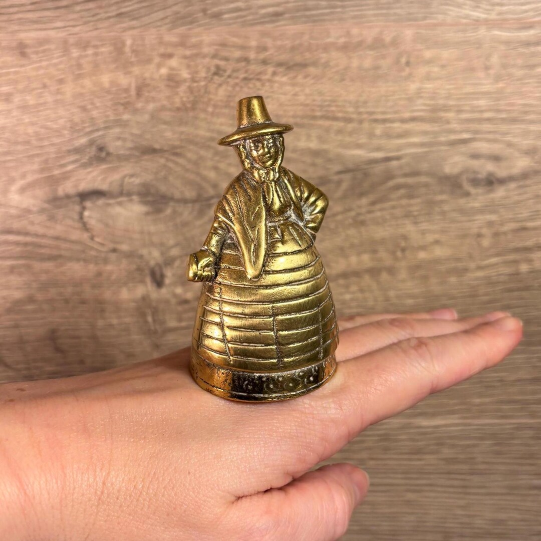 Vintage Solid Brass Victorian Dutch Flemish Holland Woman Bonnet Hat ...