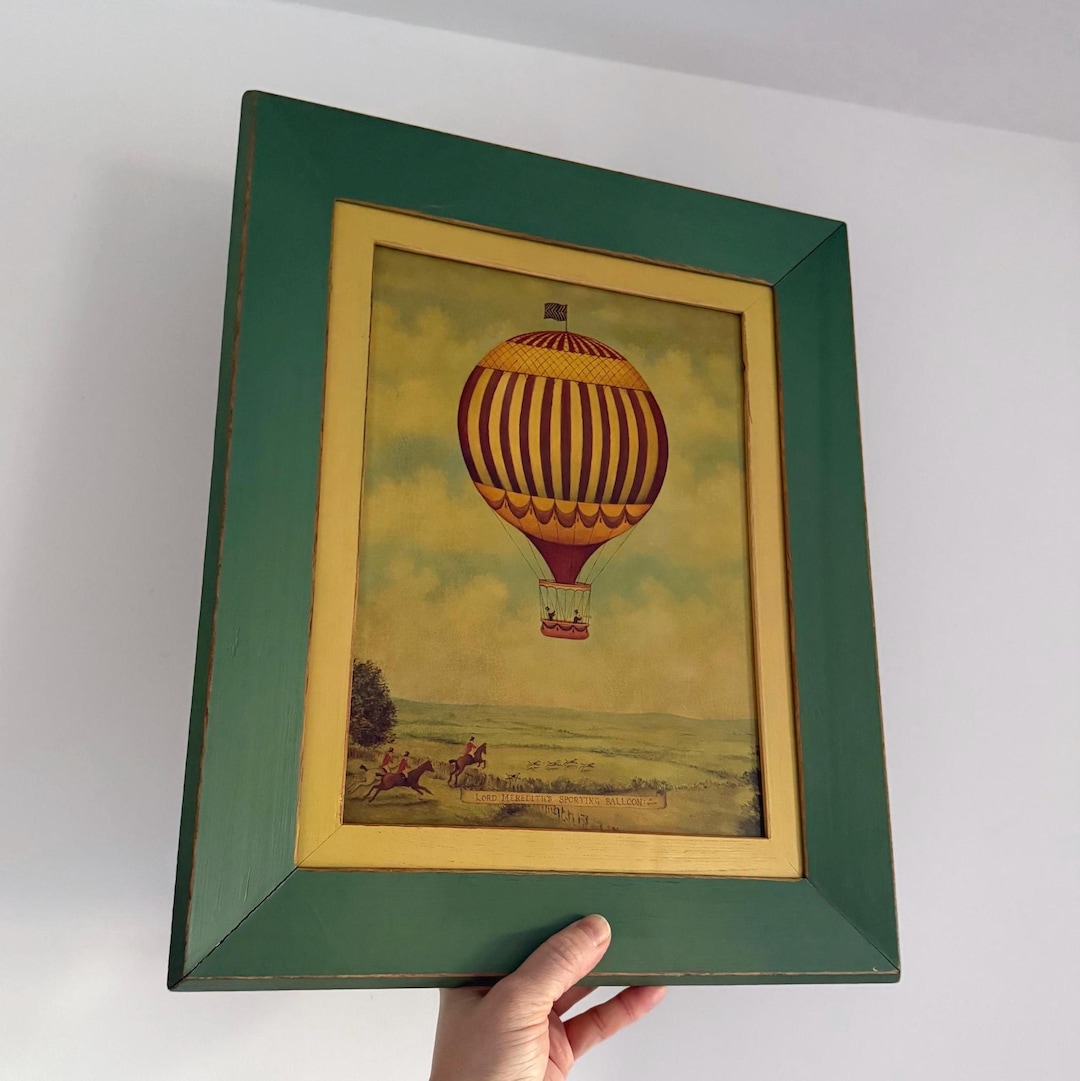 Vintage Lord Meredith's Sporting Balloon at Quorn Wall Hanging ...